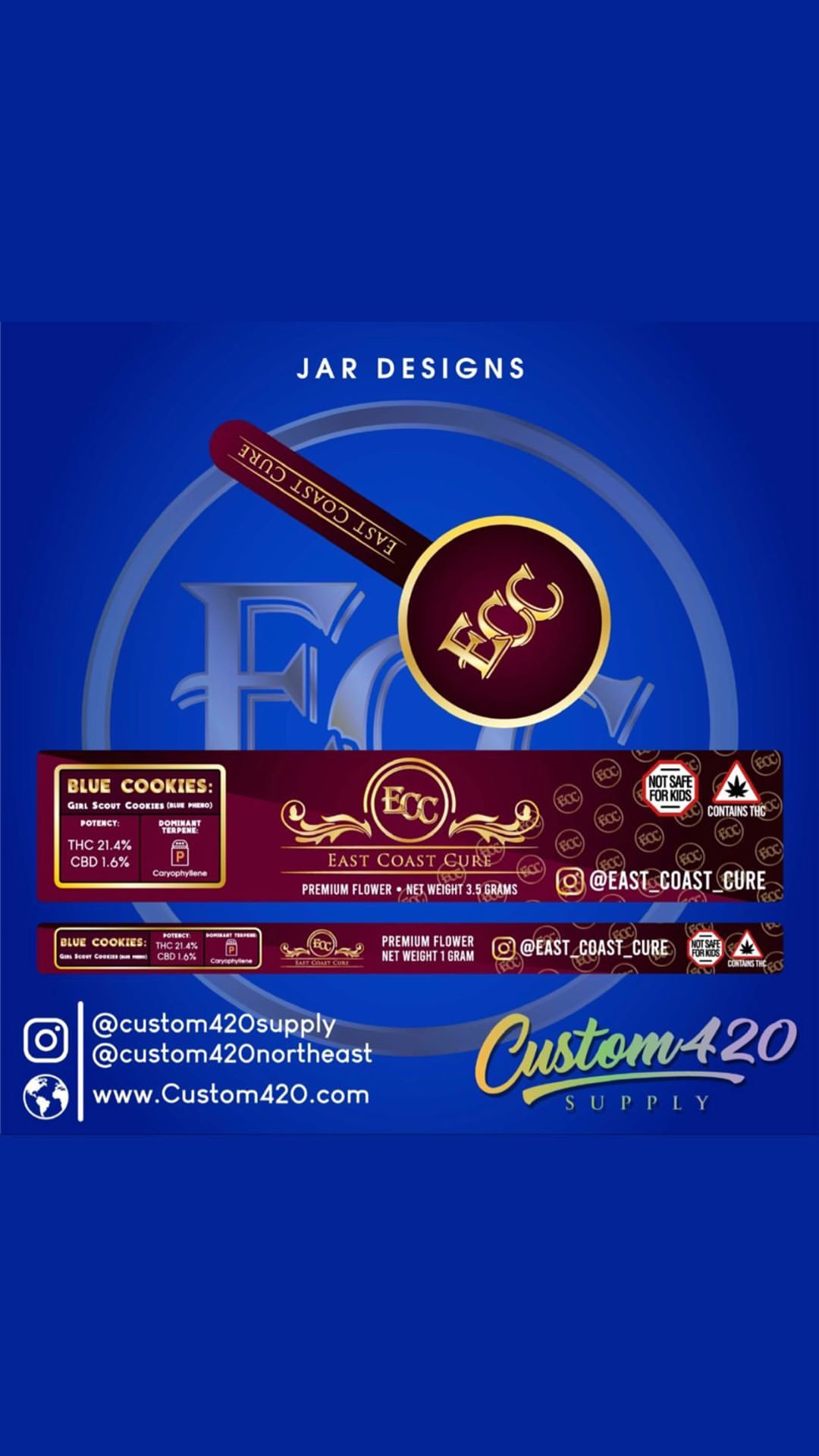 Cannabis Packaging Design - Custom 420 Supply - Custom Cannabis Packaging