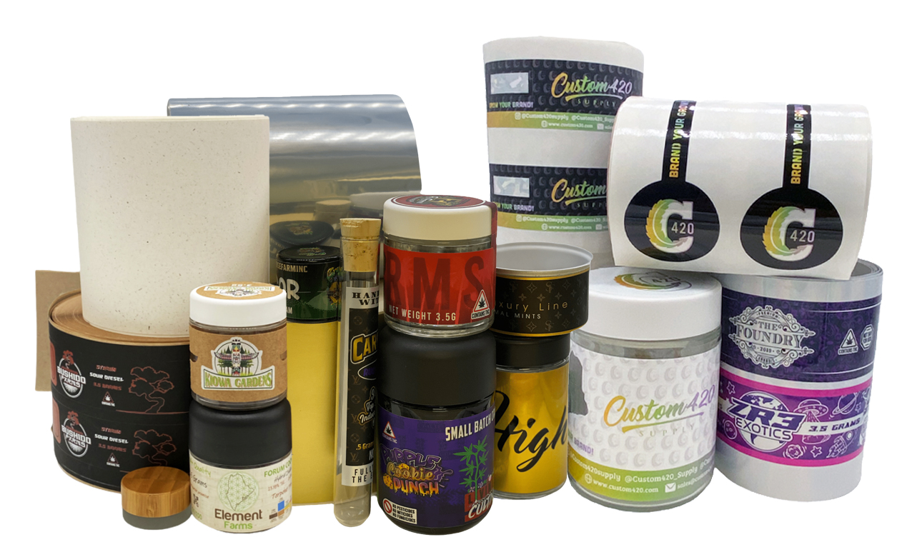 Custom Cannabis Packaging | Design | Labels | Mylar Bags | Jars